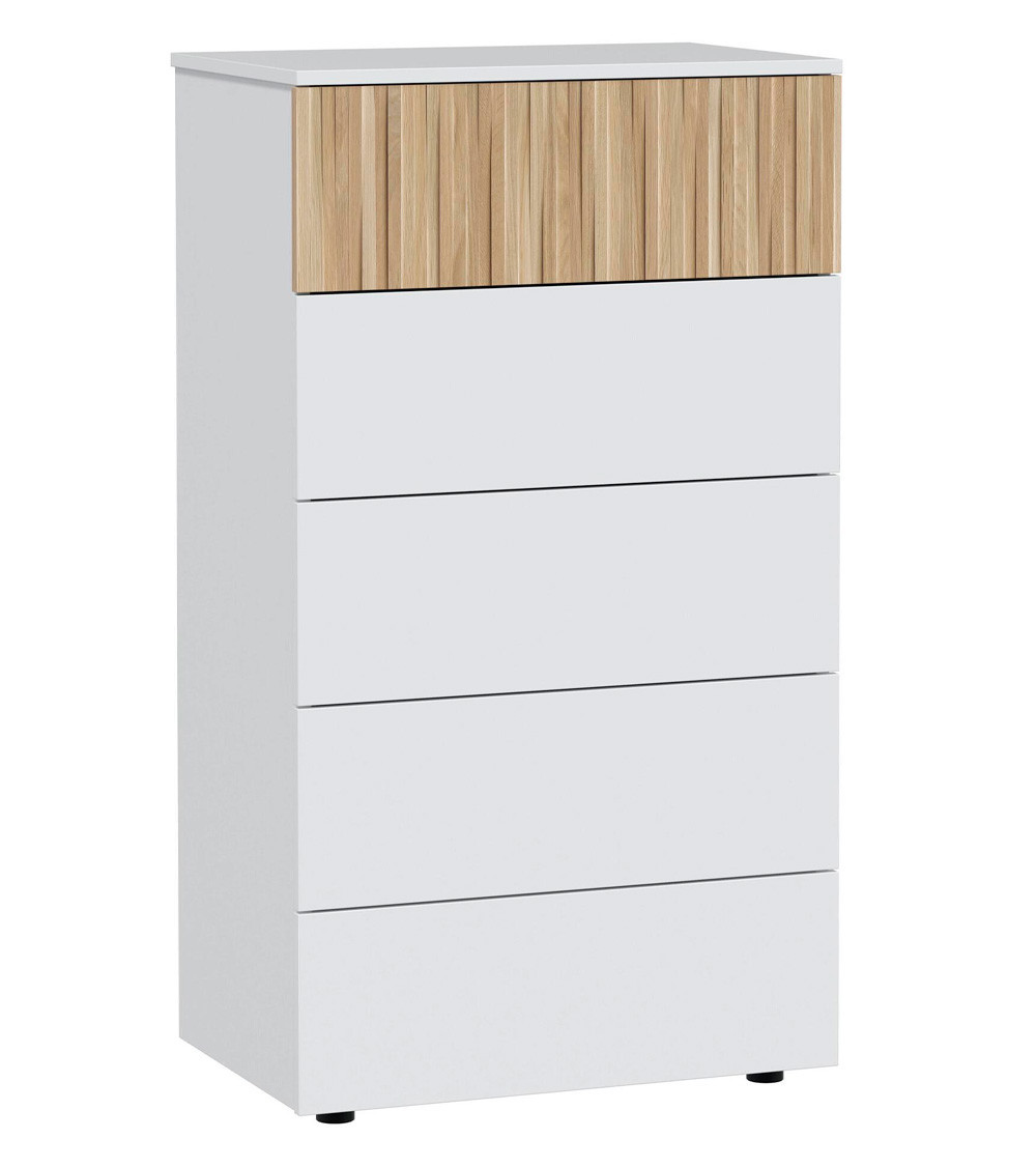 Sinfonier 5 cajones EDITH Textura Blanco Artik - Natur