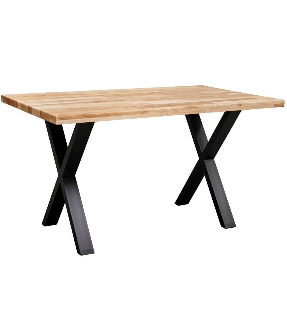 Mesa comedor industrial pata 'X' LINUS Medida 140x80