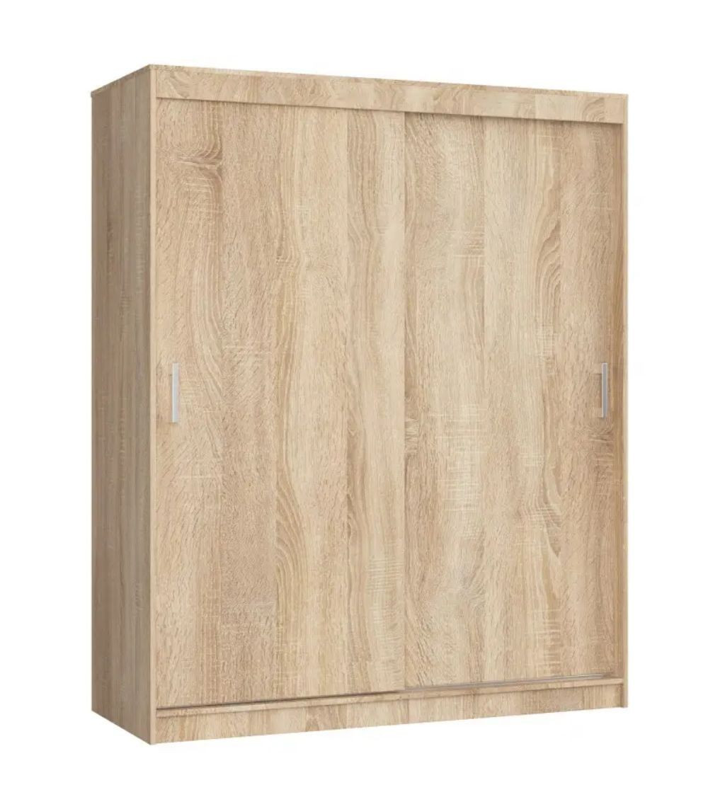 Armario 2 puertas correderas 180 cm JANGO Color Roble